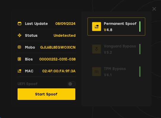Permanent Spoofer - Month - Hardware Spoofer - Modding Association